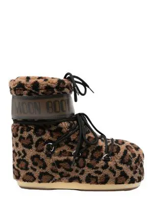 Moon Boot Icon Low Leopard Print Snow Boots - Multicolor