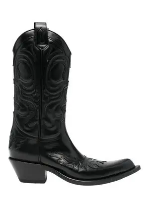 Acne Studios Leather Cowboy Boots - Multicolor