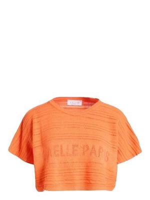 GAELLE PARIS Sweater Size Cotton, Acrylic - Orange