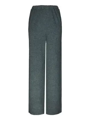 2KSTYLE Numero Wool-blend Wide-leg Elasticated Pants - Grey