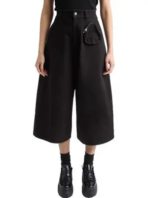 MELITTA BAUMEISTER Front Pocket Cargo Culottes - Black