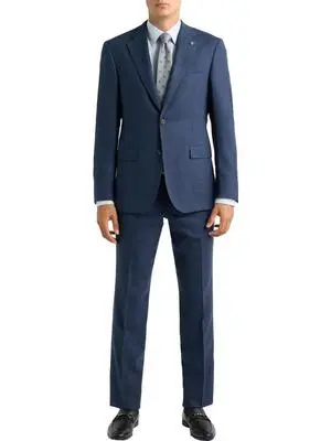 JACK VICTOR Stacie Wool Blend Suit - Blue