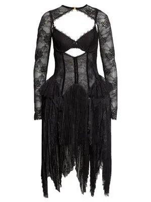 Zimmermann Valiant Lace Lingerie Minidress - Black