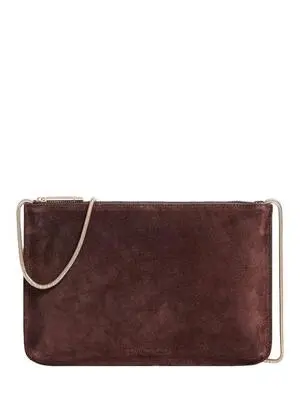 KENNETH COLE Highline Disco Leather Crossbody Bag - Chocolate