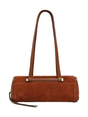KENNETH COLE Highline Leather Shoulder Bag Saddle