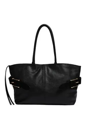 KENNETH COLE Bowery Leather Tote - Black