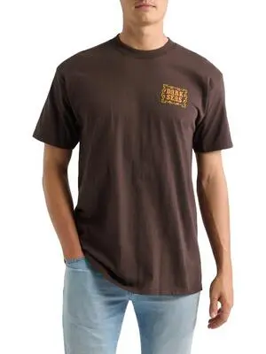 DARK SEAS Buck The System Graphic Tee Java Brown