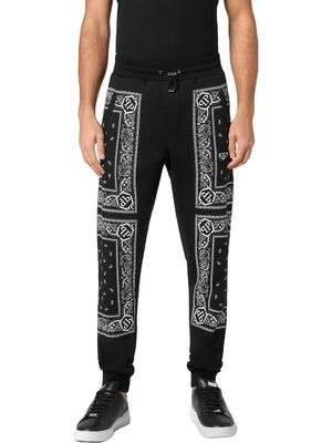 Philipp Plein Jogging Trousers Paisley - Black