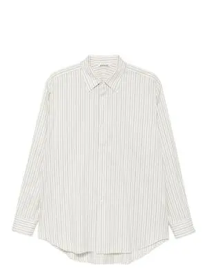 Auralee Cotton And Silk Striped Shirt - Multicolor