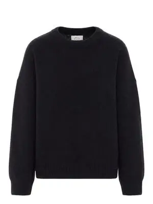 Loulou De Saison Loulou De Saison Tristan Logo Knitted Sweater Black