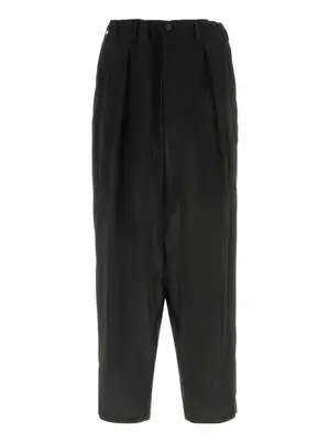 Yohji Yamamoto 1 Tuck Relaxed Pants - Black