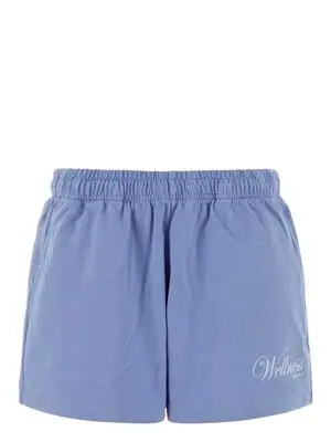 SPORTY  RICH Sporty Rich Avenue Disco Shorts - Periwinkle