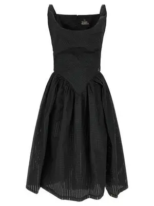 VIVIENNE WESTWOOD Sunday Draped Midi Dress - Black
