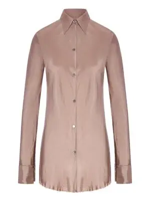 Dries Van Noten Dries Van Noten Calima Long-Sleeved Shirt Stone