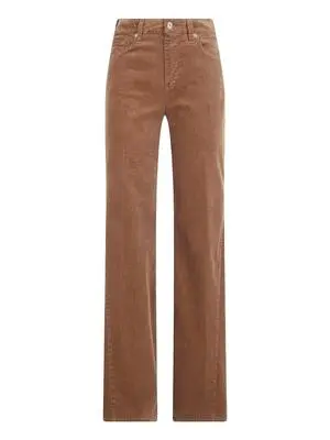 7 For All Mankind Lotta Corduroy-effect Trousers Brown