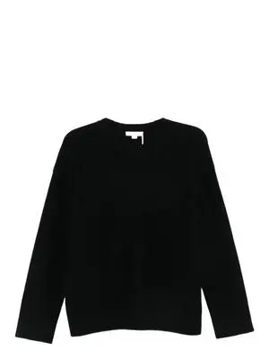 Vince Crew Neck Ribbed Sweater - Black