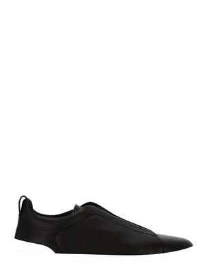 Zegna Round-toe Casual Shoes - Black