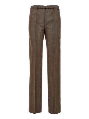 Dries Van Noten Casual Trousers With Belt Loops - Brown