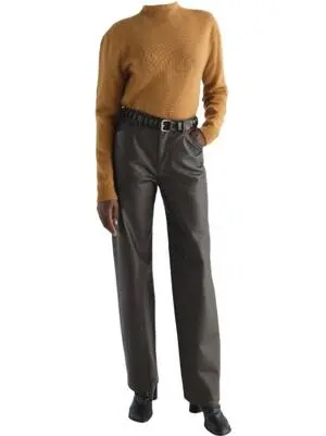 LEMAIRE Reversible Buttoned Sweater In Cashmere - Cumin