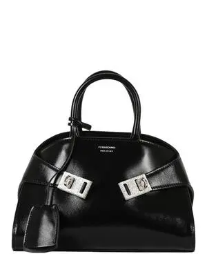 FERRAGAMO Hug Shoulder Bag - Black