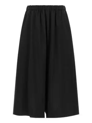 Comme Des Garçons Wide Leg Pants - Black