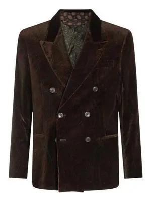 Etro Double-breasted Blazer - Black
