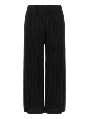ISSEY MIYAKE Issey Miyake Hatching Pleated Cropped Pants