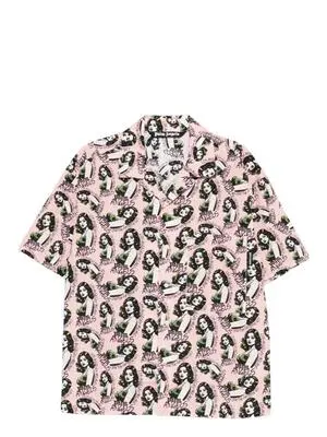 Palm Angels Graphic-print Short-sleeve Shirt - Pink