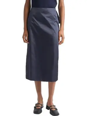 Sandy Liang Enoki Midi Skirt - Navy