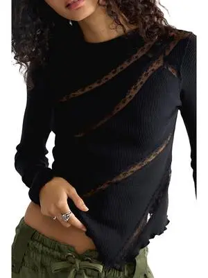 Free People Piece Piece Cuff Top - Black