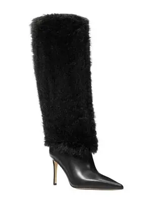 Michael Kors Dawn Faux Fur Boot In Size By - Black