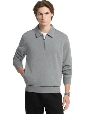 Michael Kors Terry Cotton Blend Polo Sweater In Size By - Grey