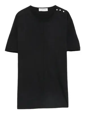 LANVIN Embellished T-shirt Black