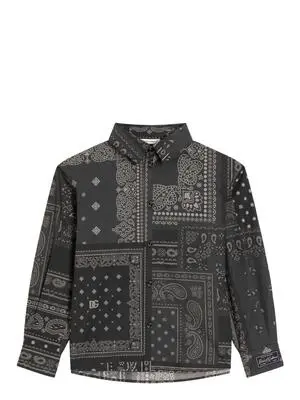 Dolce & Gabbana Bandana-print Poplin Shirt - Multi-color