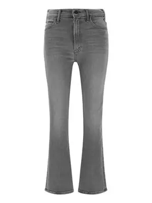 MOTHER The Hustler Ankle Fray Jeans - Grey