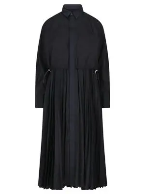 Sacai Long-sleeved Dress - Black
