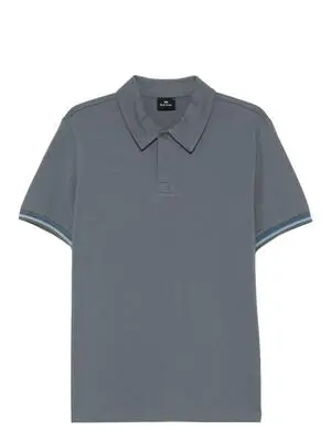 Paul Smith Striped-detail Polo Shirt - Grey