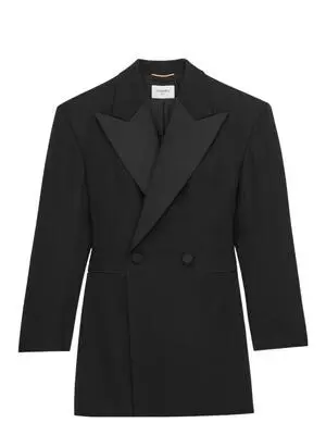 Saint Laurent Double-breasted Blazer - Black