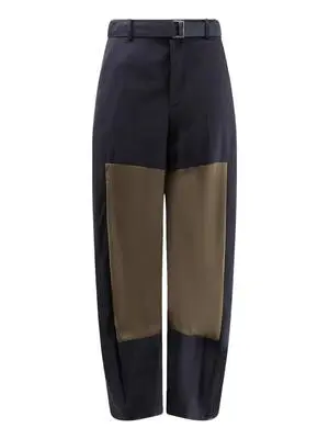 Sacai Belted Wide Leg Pants - Black