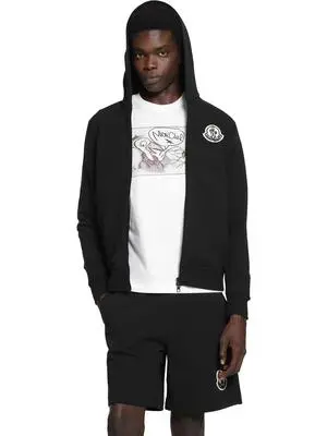 MONCLER Logo Cotton Zip-up Coodie