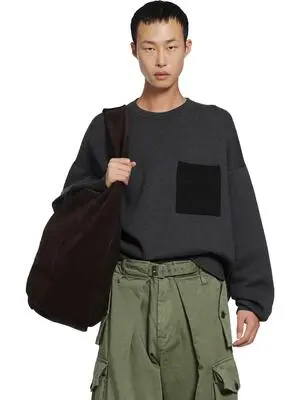 Loewe Anagram Pocket Sweater - Grey