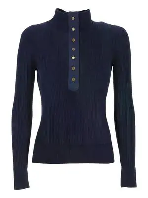 RAG & BONE Lucy Ribbed-knit Button-down Sweater