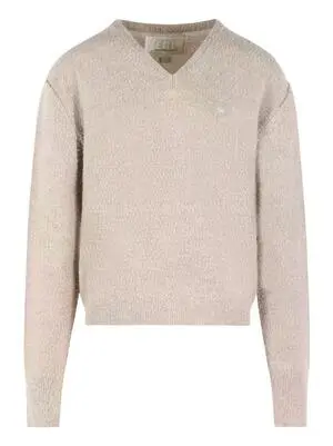 ERL V-neck Logo-embroidered Sweater