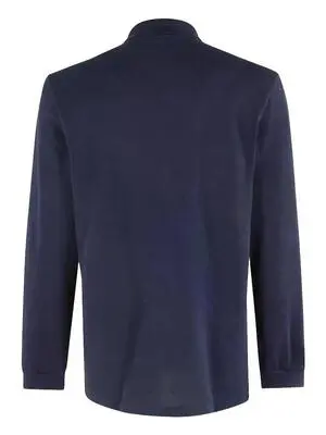 Lacoste Long-sleeve Logo-patch Polo Shirt - Blue