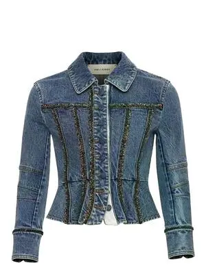 Hellessy Kai Braided-trim Denim Jacket - Blue