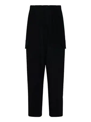 Yohji Yamamoto Flap-pocket Cargo Pants - Black