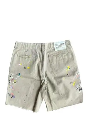 GALLERY DEPT. Workshop Paint-splatter Shorts - Neutrals