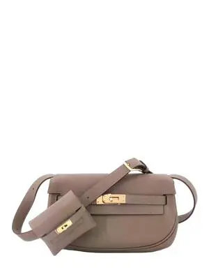 Hermès Kelly Moove Bag Swift Crossbody Bag - Grey