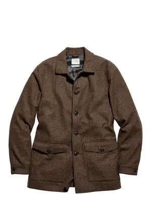 BILLY REID Houndstooth Bennet Overcoat
