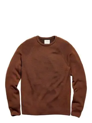Billy Reid Bishop Rib Crew - Brown